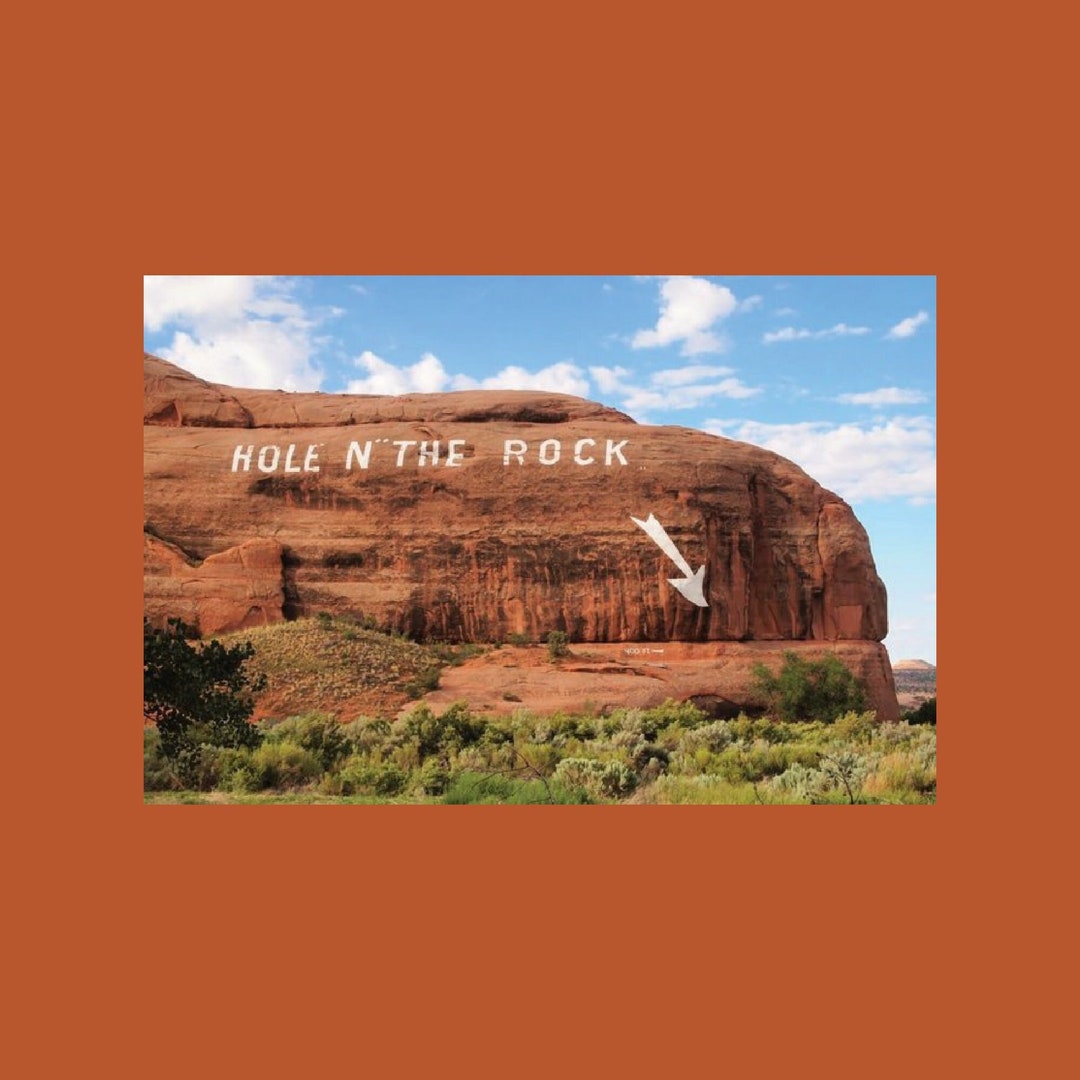 Awesome Roadside Attraction Postcard, Hole n the Rock, Moab Utah ...