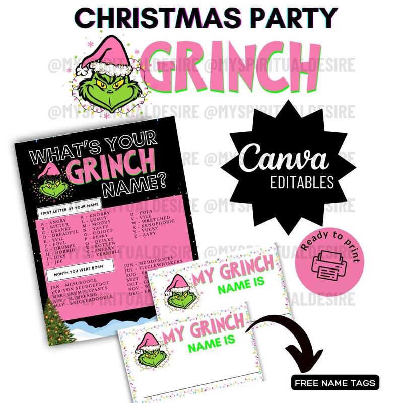 Grinch Scavenger Hunt - Etsy
