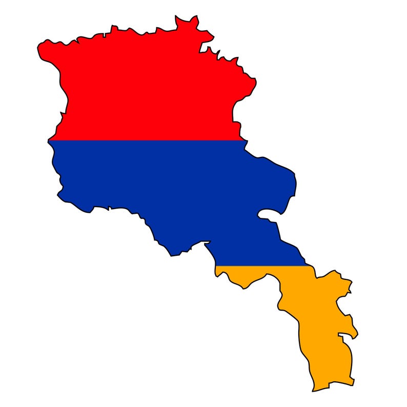 Armenia Flag Map Silhouette (digital Download) - Etsy
