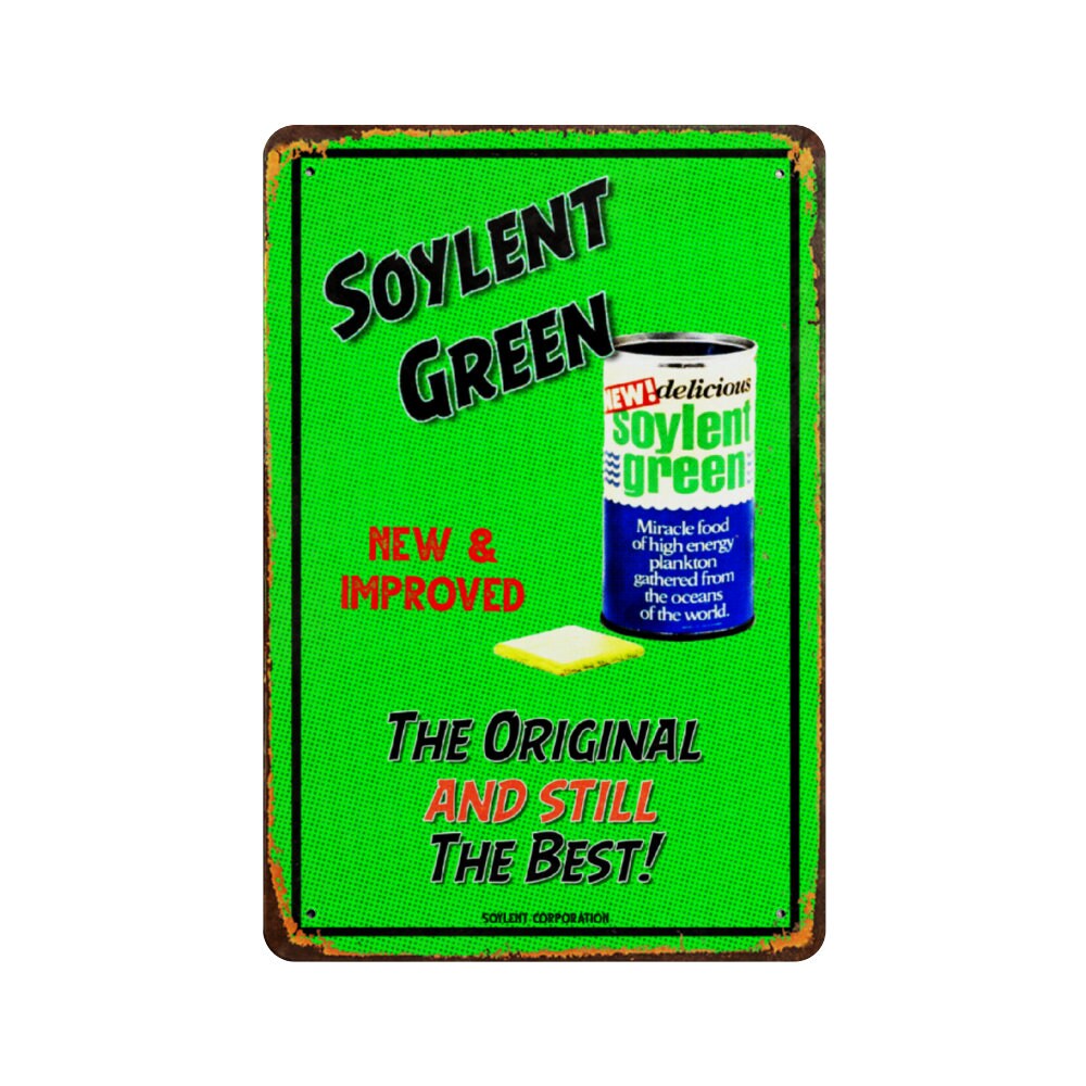 Soylent Green Product Poster - Aluminum Retro Sign - Etsy