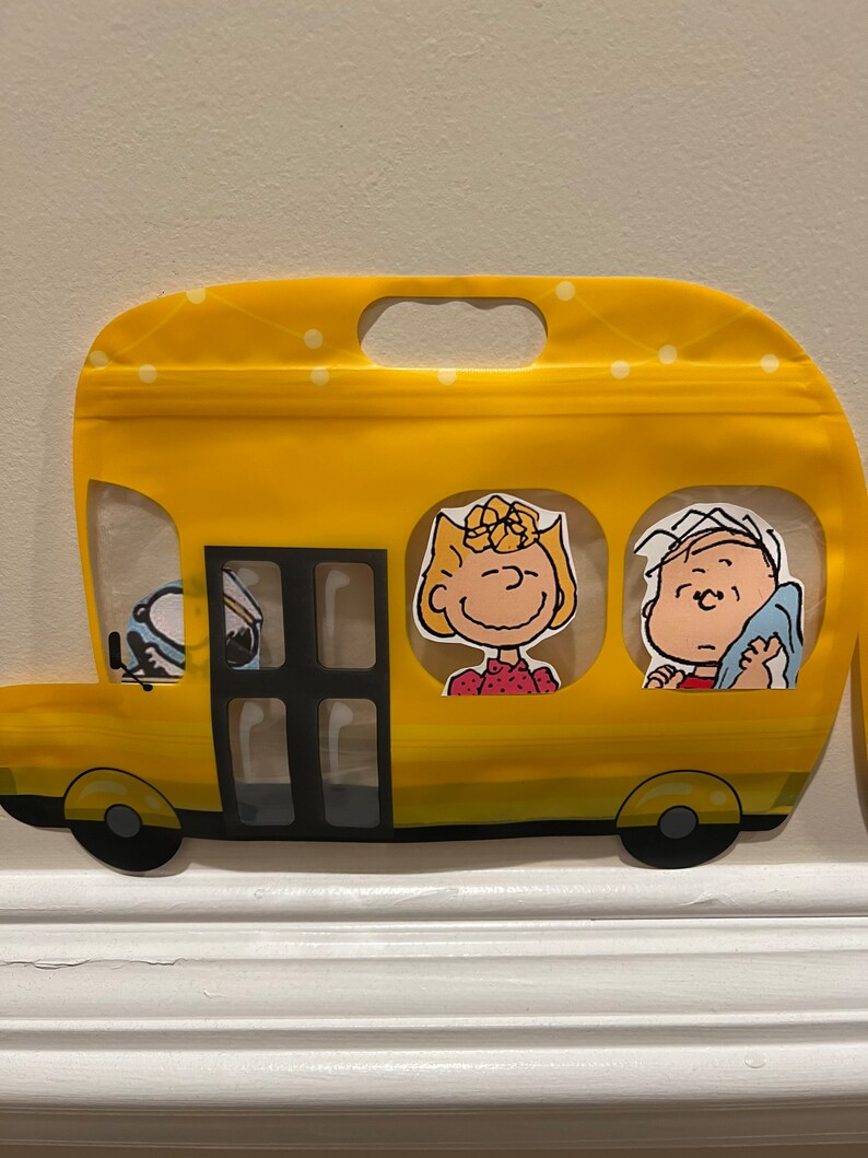 Peanuts School Bus Ziplock - Etsy