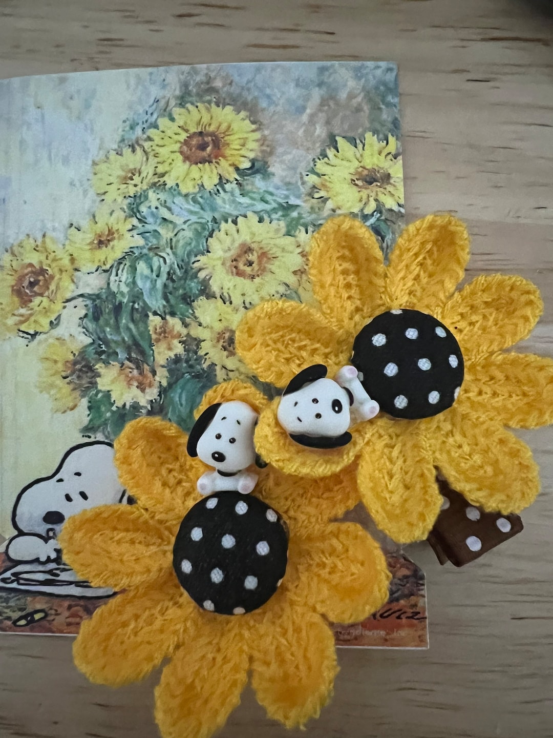 Snoopy/ Daisy Hair Clip/ Rubber Band1 Pair - Etsy