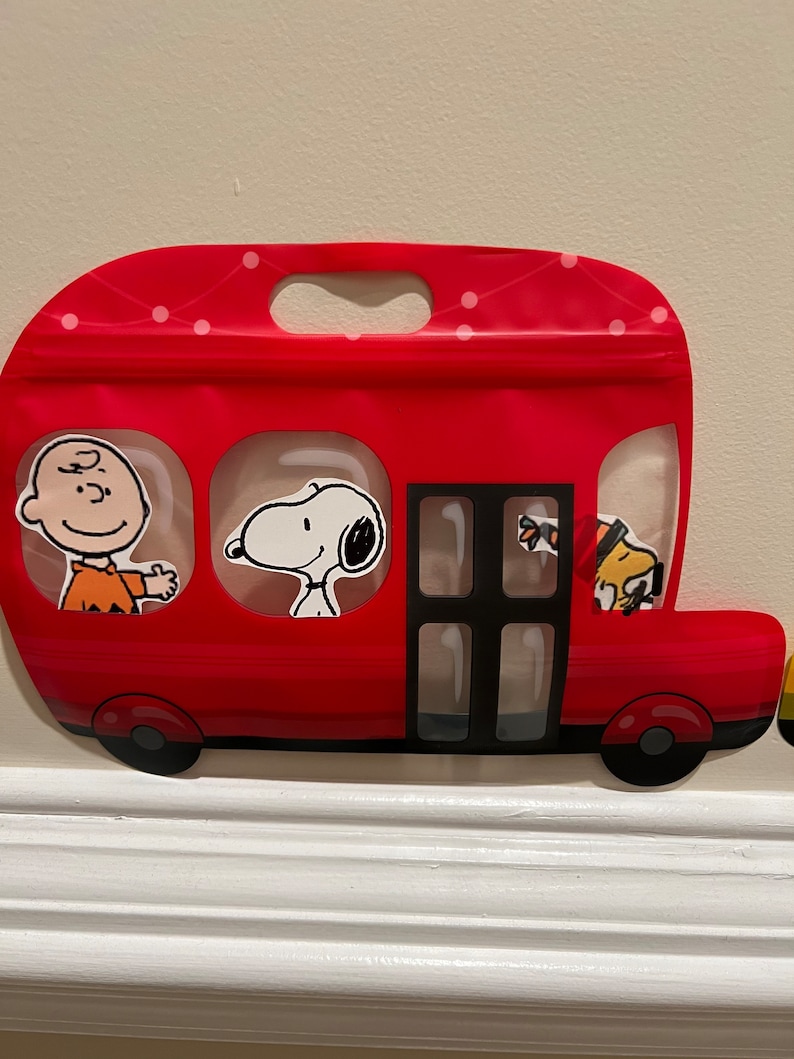 Peanuts School Bus Ziplock - Etsy