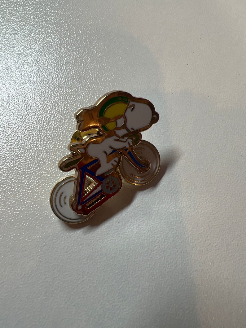 Premium Snoopy Enamel Cloisonne Pin Movable Wheels - Etsy