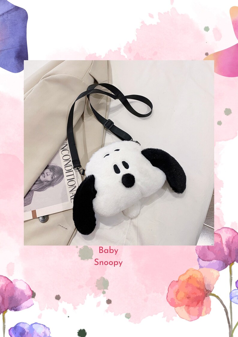 Snoopy Fluffy Pouch - Etsy