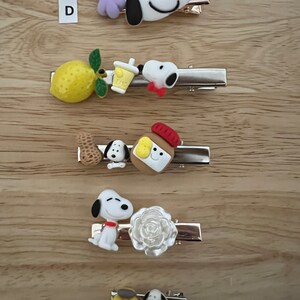 Snoopy Hair Clips - Etsy