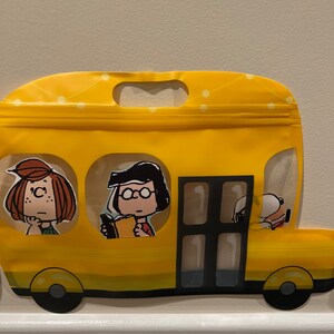 Peanuts School Bus Ziplock - Etsy
