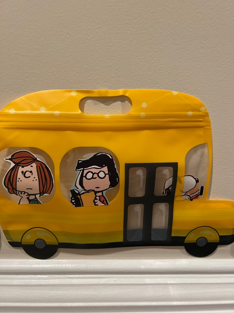 Peanuts School Bus Ziplock - Etsy