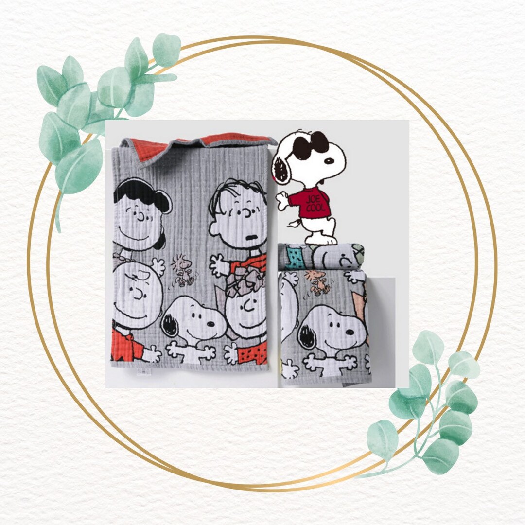 Peanuts/ Snoopy Cotton Guaze Fabric Tower - Etsy