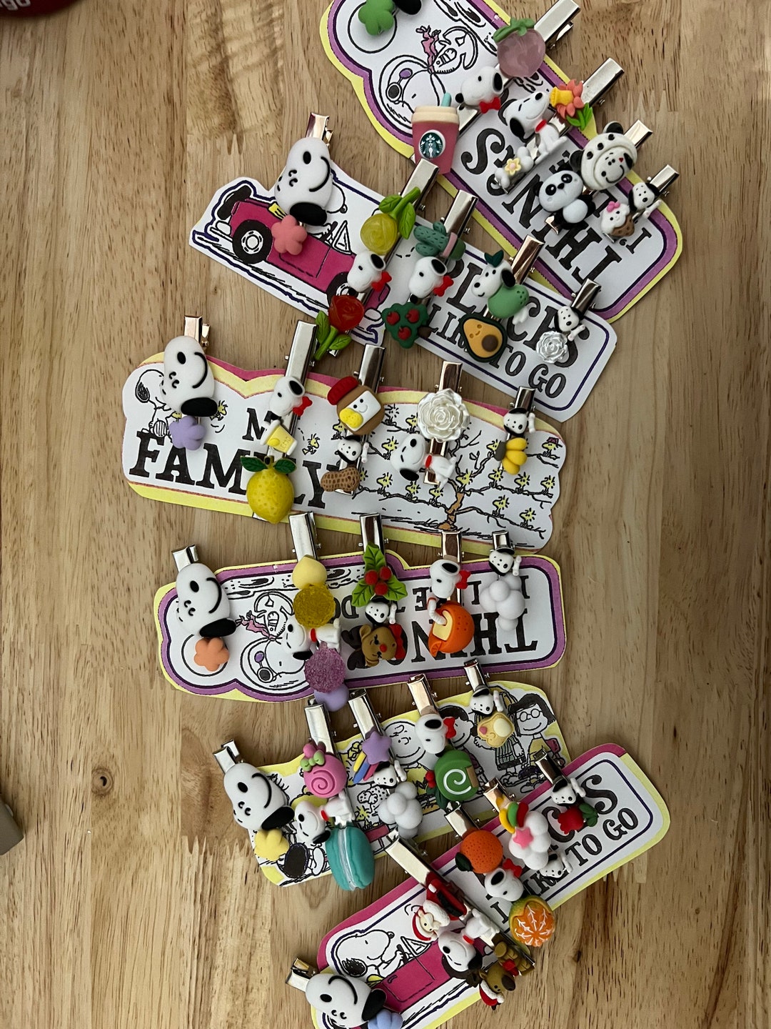 Snoopy Hair Clips - Etsy