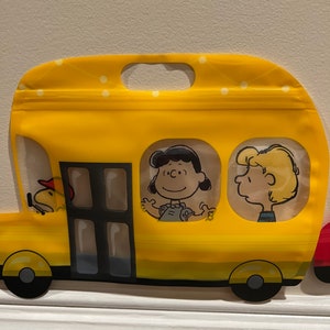 Peanuts School Bus Ziplock - Etsy