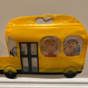 Peanuts School Bus Ziplock - Etsy