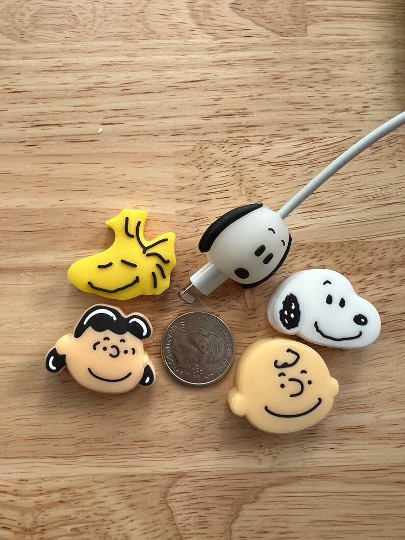 Peanuts/ Snoopy Charging Cable Protector - Etsy