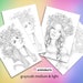 Set of 4 Coloring Pages Download Grayscale Illustrations - Etsy