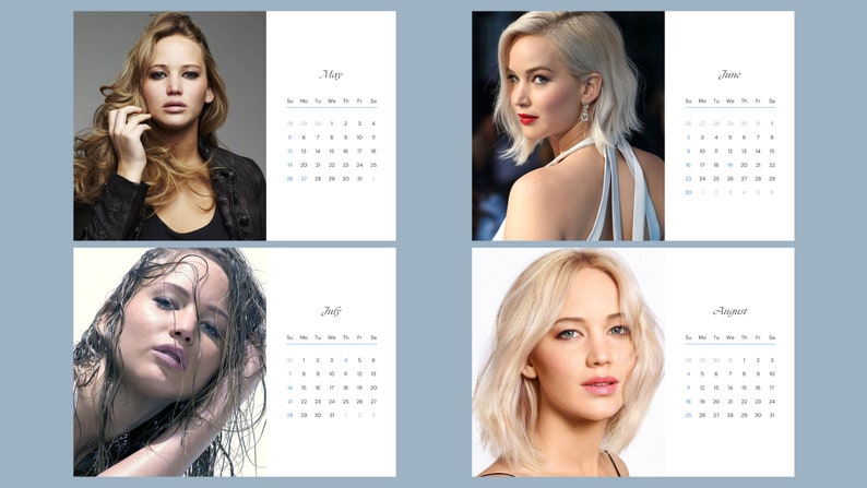 Jennifer Lawrence 2024 Calendar - Etsy