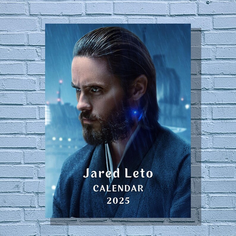 Jared Leto 2025 Calendar - Etsy