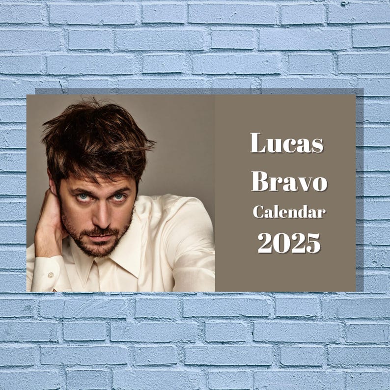 Lucas Bravo 2025 Calendar - Etsy