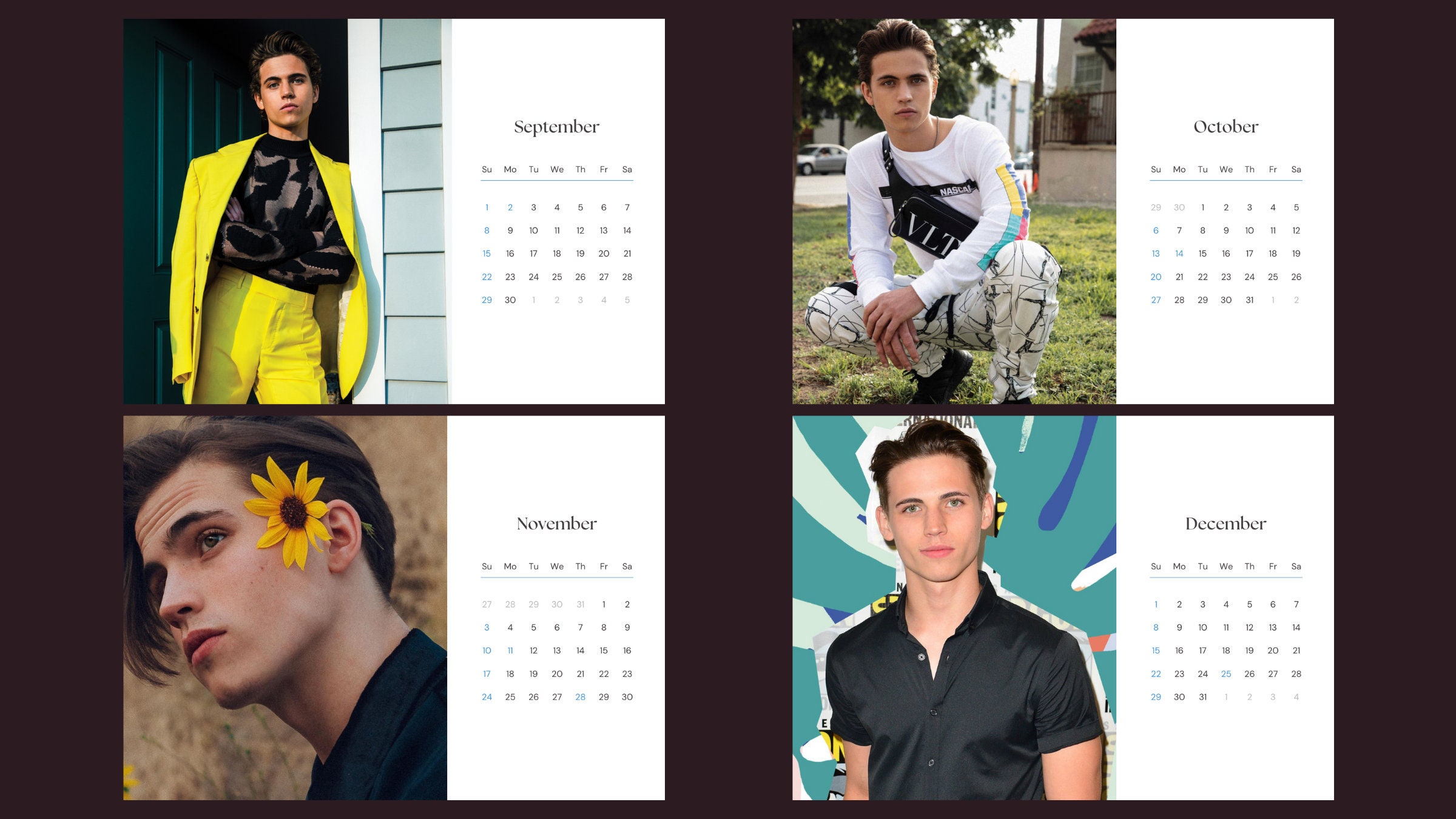 Tanner Buchanan 2024 Calendar - Etsy