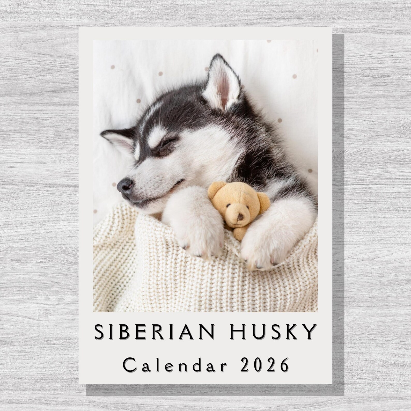 Siberian Husky 2026 Calendar - Etsy