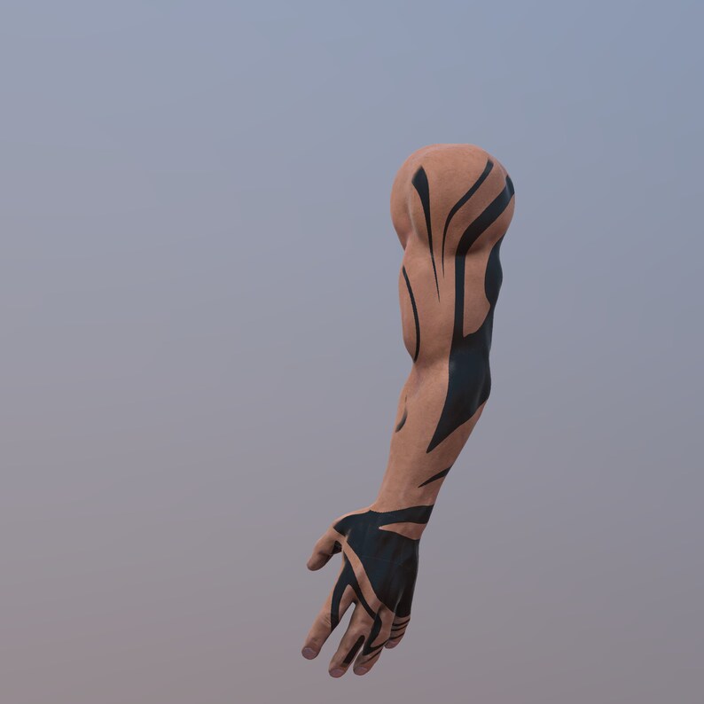 Procreate 3D Tatoo Model Male Arm and Hand | 3D Male Arm and Hand ...