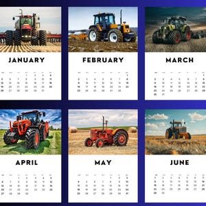 Tractors 2025 Calendar - Etsy UK