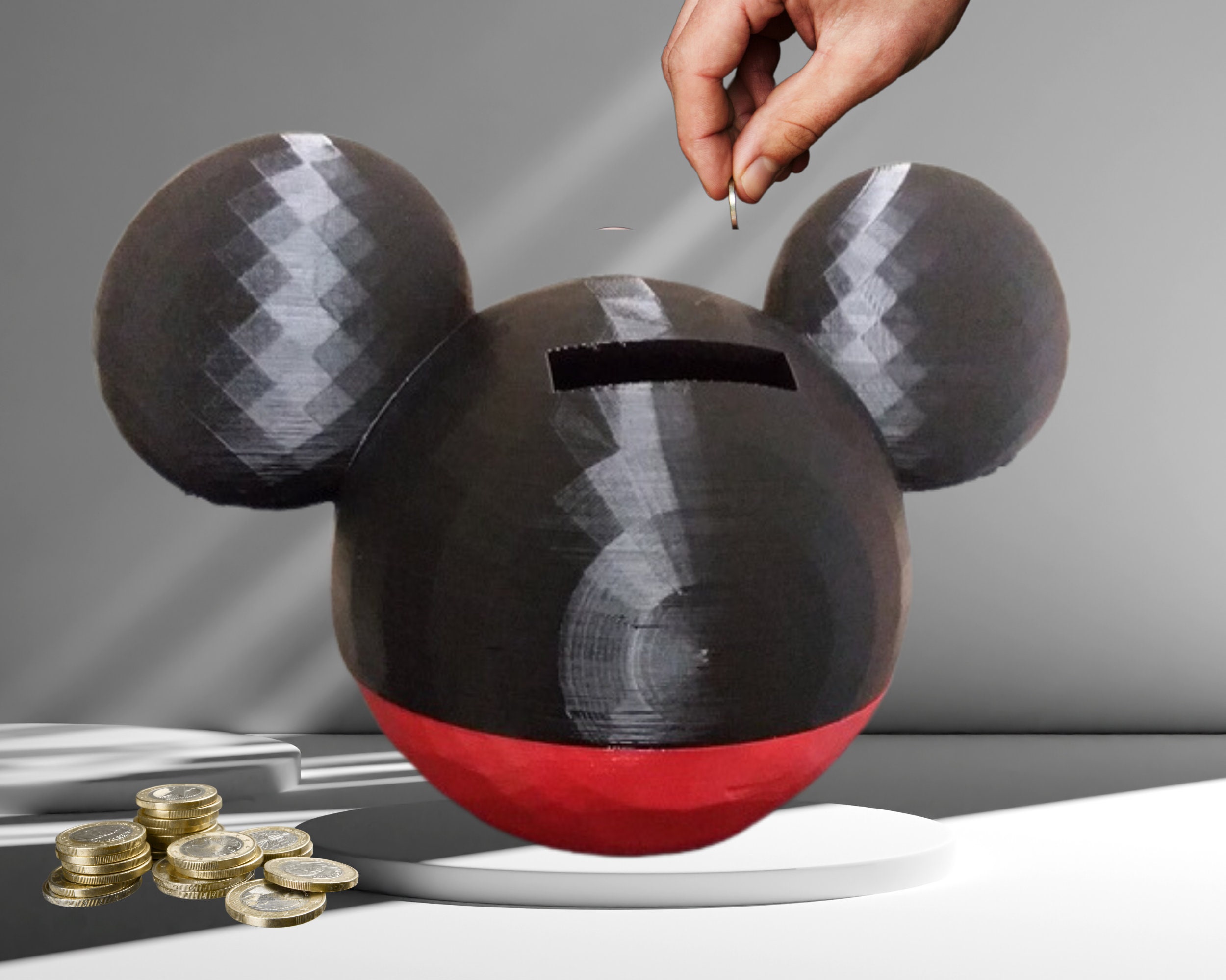 Mickey Mouse Money Box STL File - Etsy