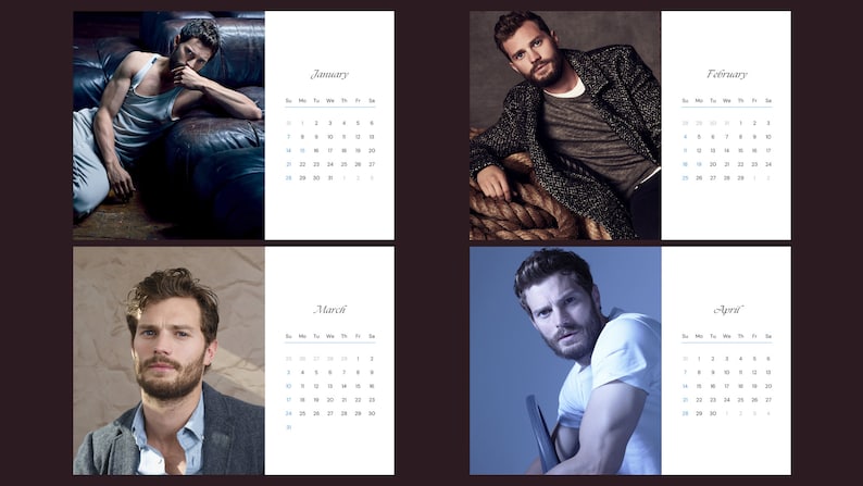 Jamie Dornan 2024 Calendar - Etsy UK