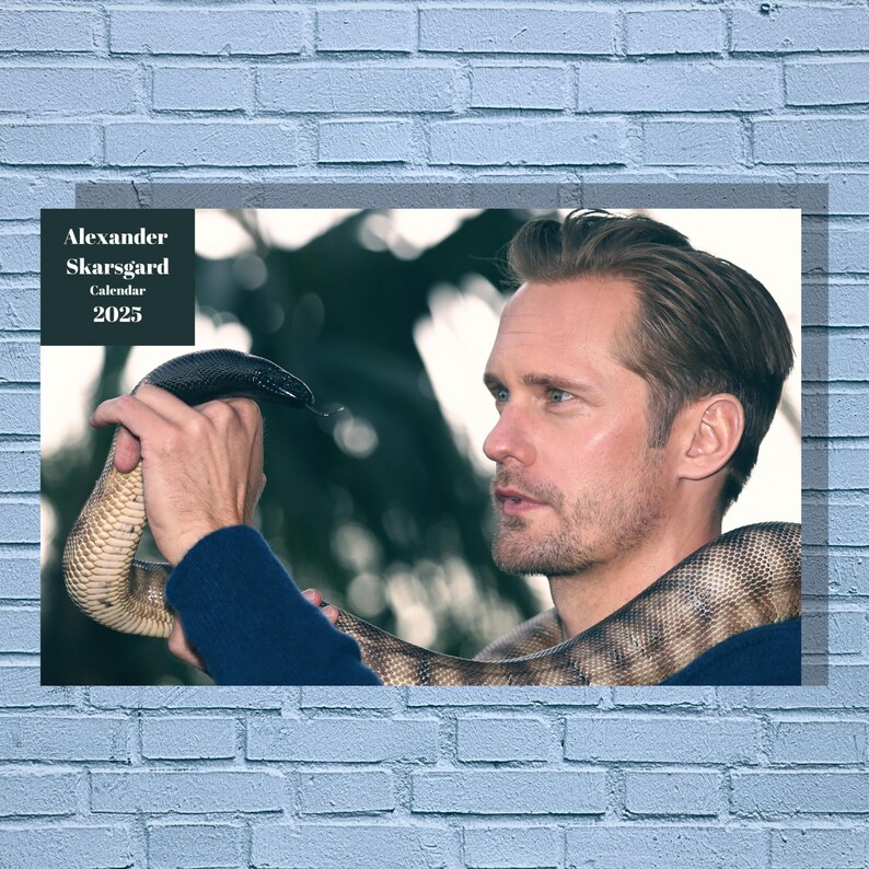 Alexander Skarsgard 2025 Calendar - Etsy