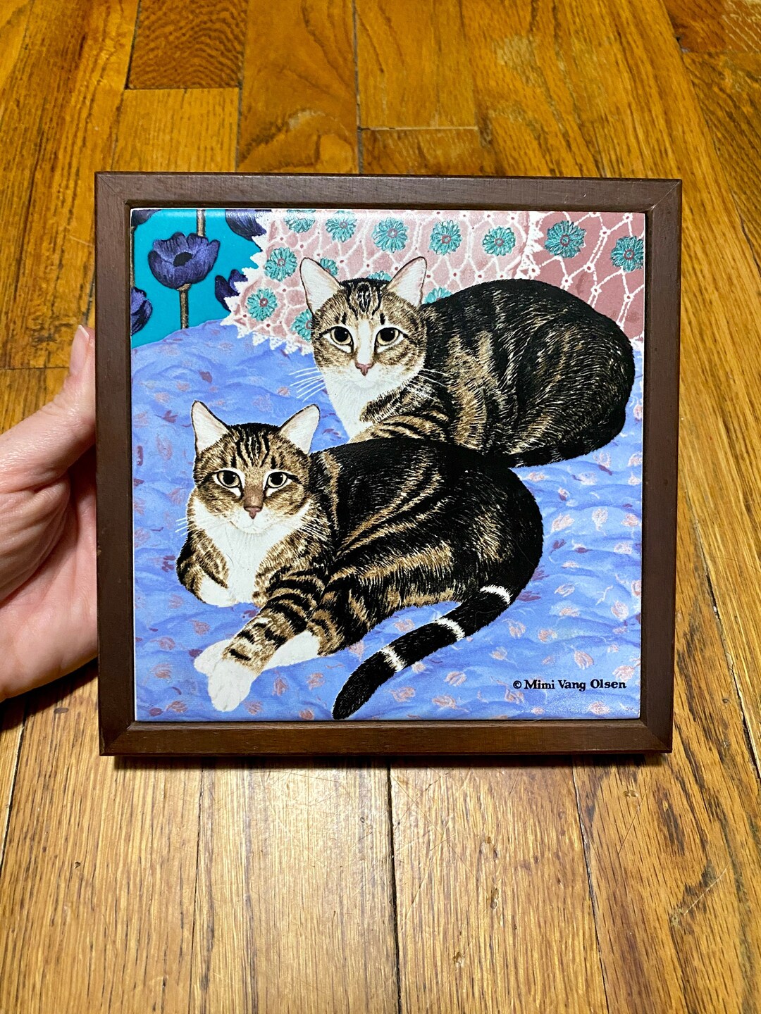 Vintage Cats Ceramic Trivet / Wall Hanging Mimi Vang Olsen - Etsy