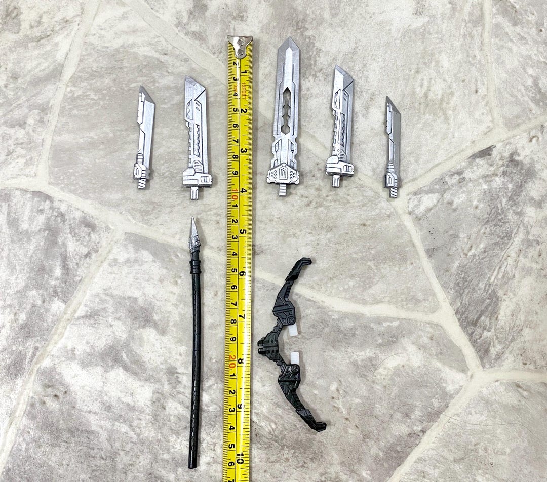 MATRIX WORKSHOP Figurine Toy Sword Weapons and Bow and Arrow M-09B - Etsy
