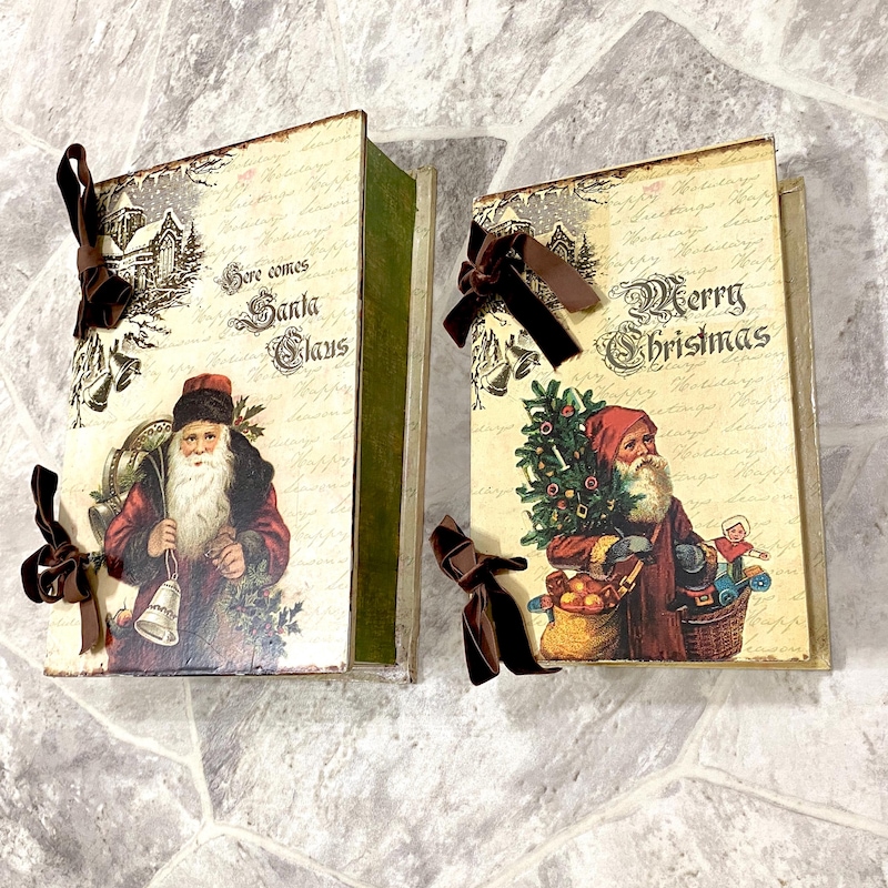 Christmas Book Decor - Etsy