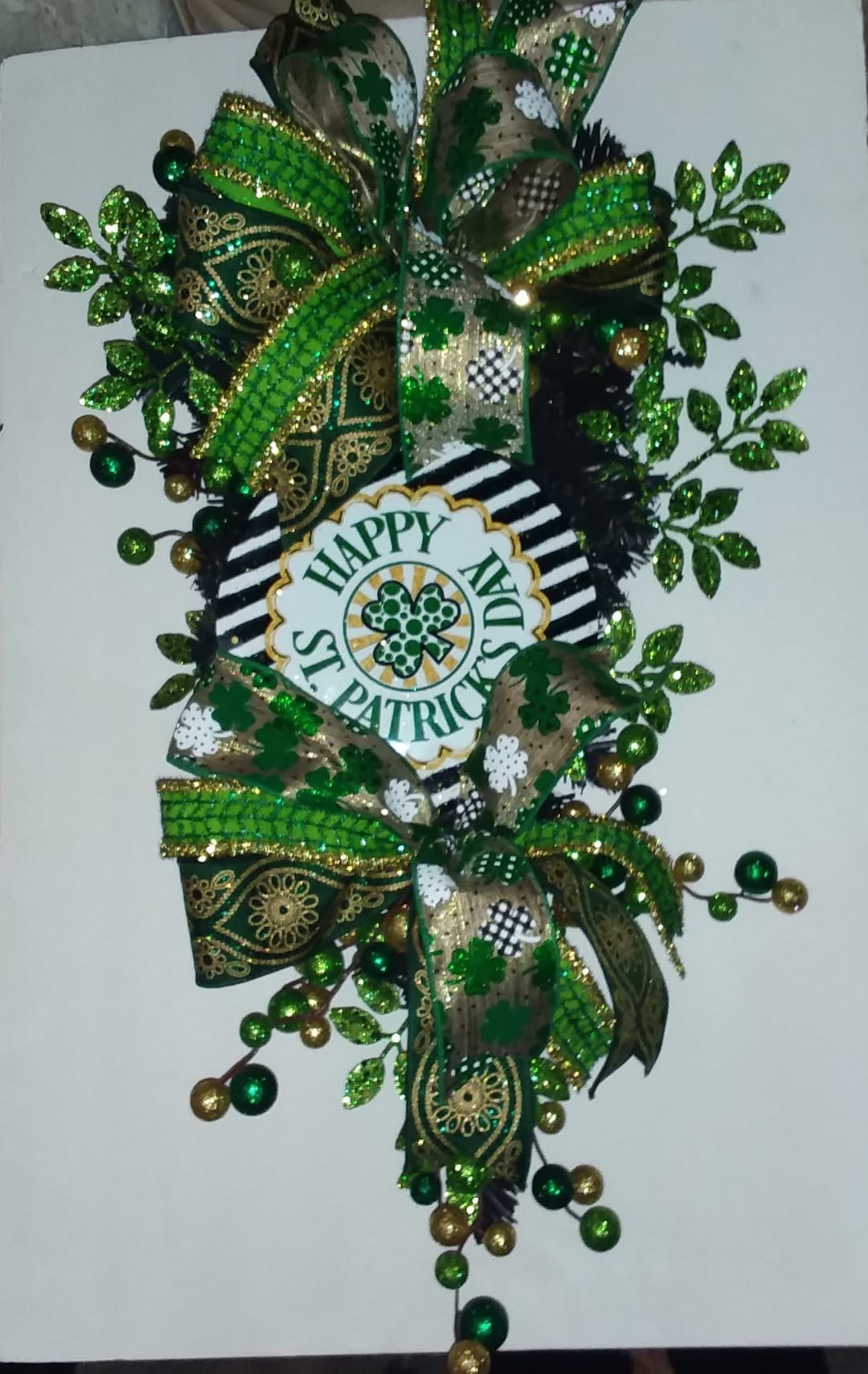 St. Patricks Day Decor/wreath/swag/front Door Wreath/front Door Swag ...