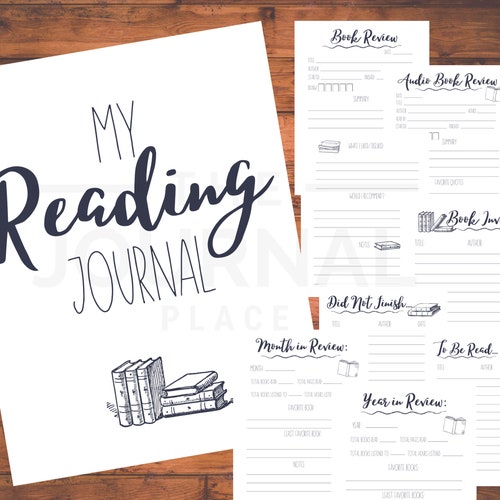 Reading Journal Printable Book Club Planner Printable - Etsy