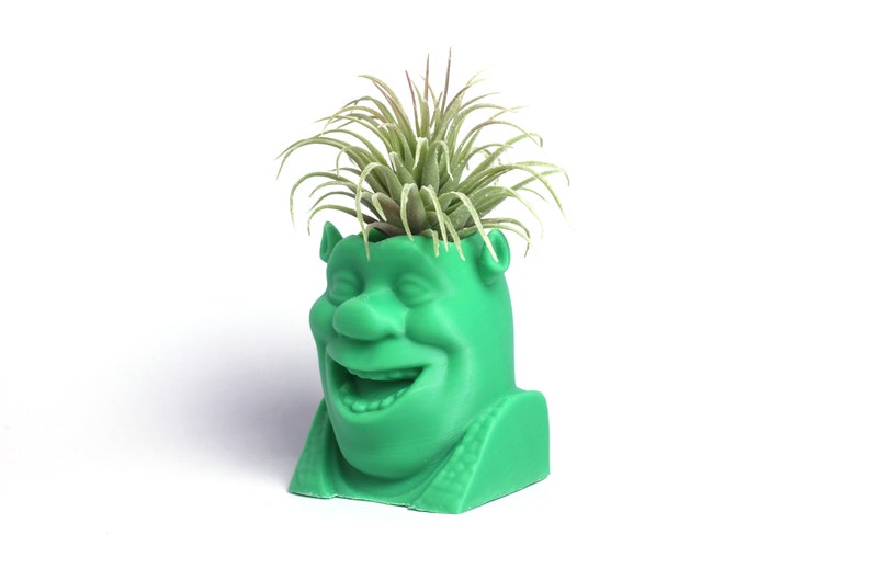 3D Printed Shrek Planter Shrek Bust Plant Pot - Etsy Denmark