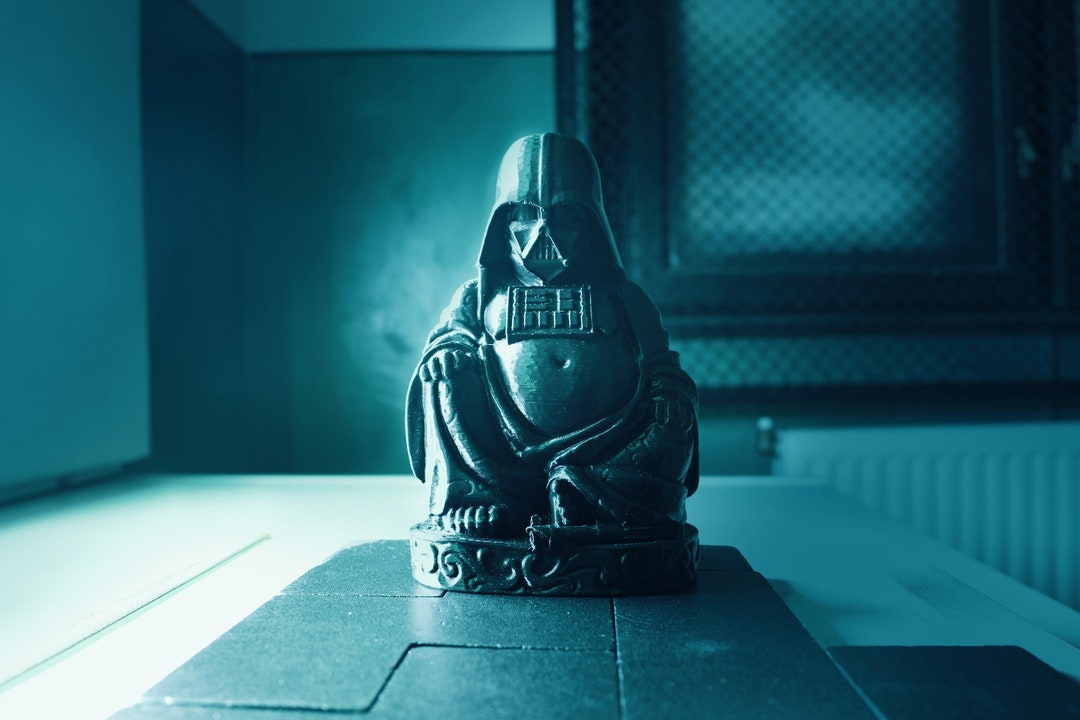 Star Wars Buddha Statue Darth Vader Yoda 3D Printed Statue - Etsy