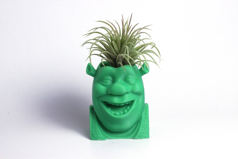 3D Printed Shrek Planter Shrek Bust Plant Pot - Etsy Denmark