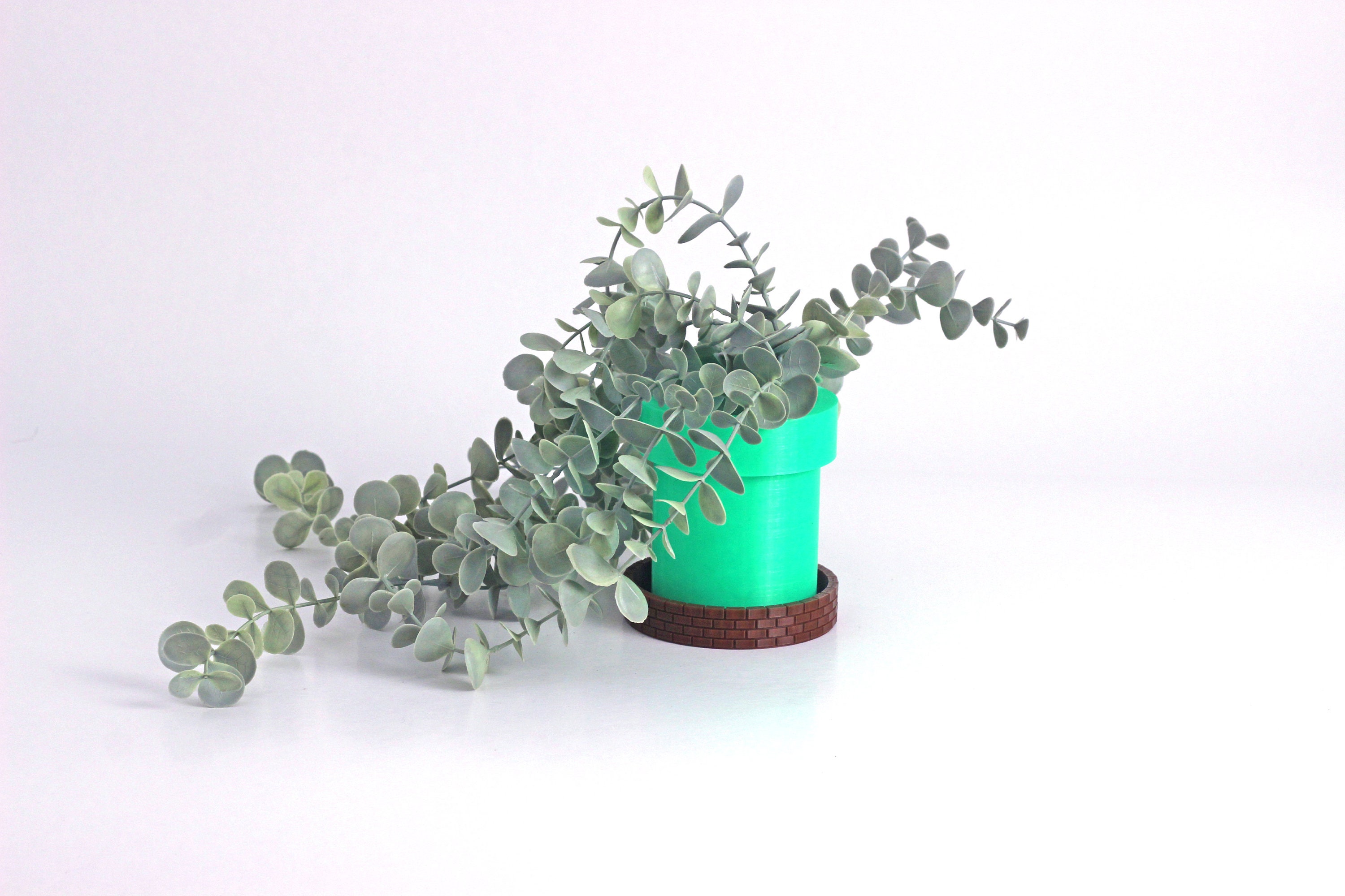 Super Mario Pipe Planter Mario Pot impreso en 3D con bandeja - Etsy España