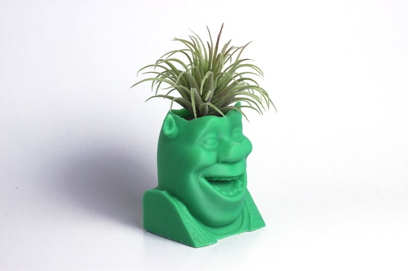3D Printed Shrek Planter Shrek Bust Plant Pot - Etsy Denmark