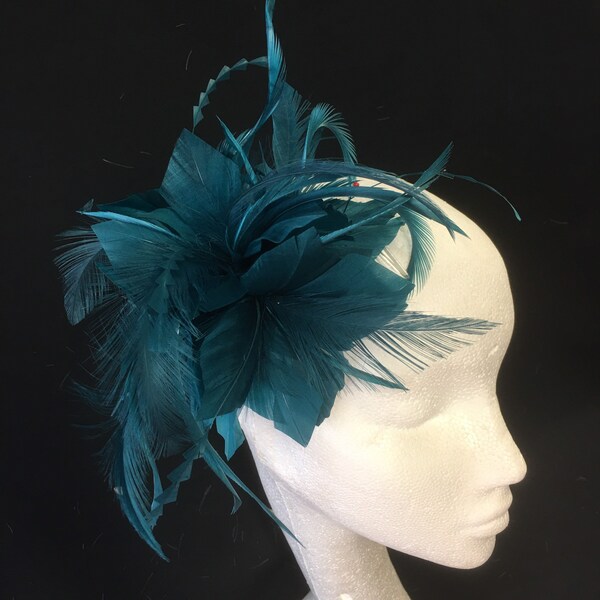 Teal Fascinator - Etsy