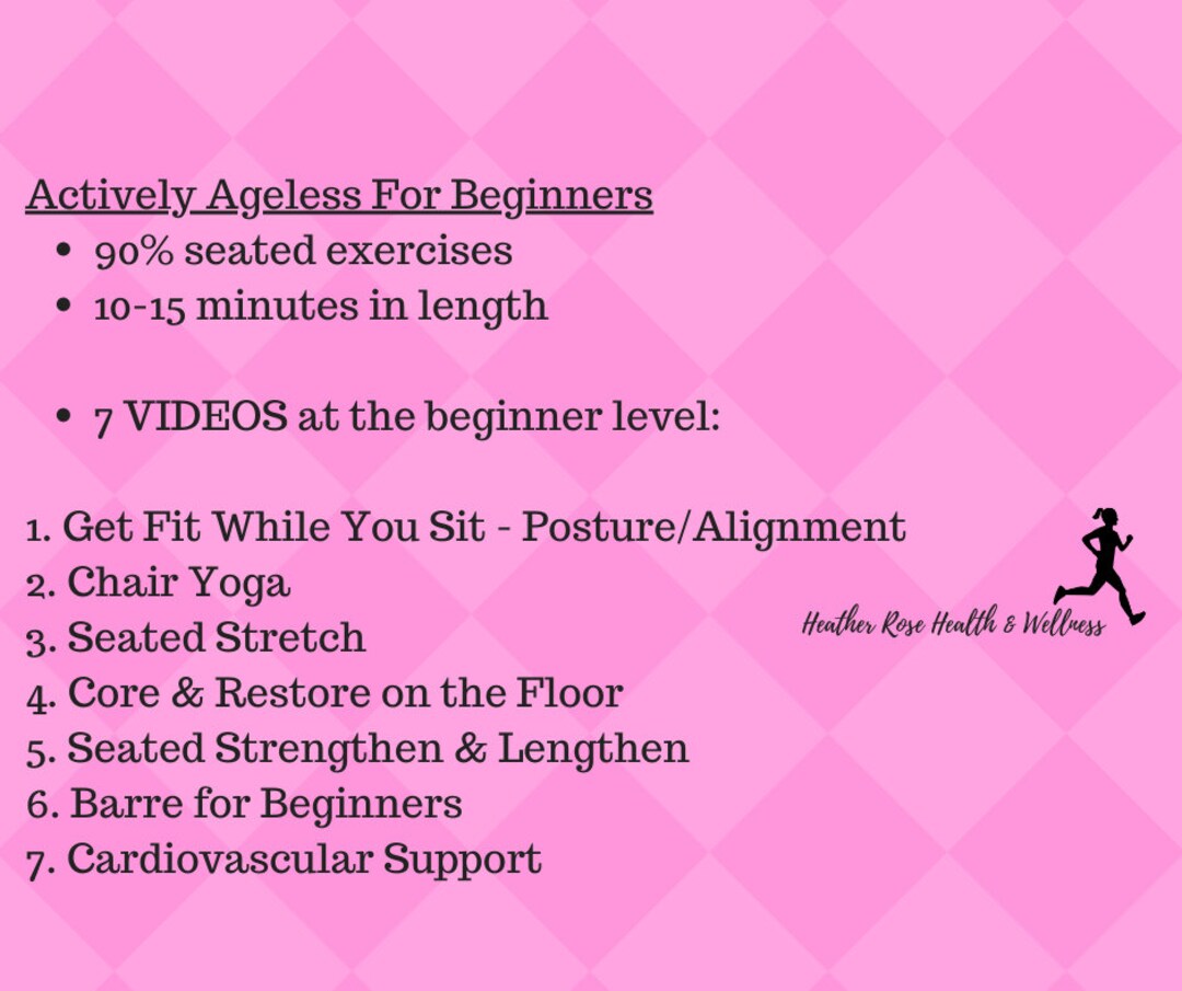 Actively Ageless for Beginners: Movement Series - Etsy