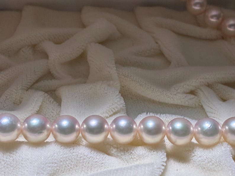 Exquisite Japanese Akoya Pearl Necklace - Etsy