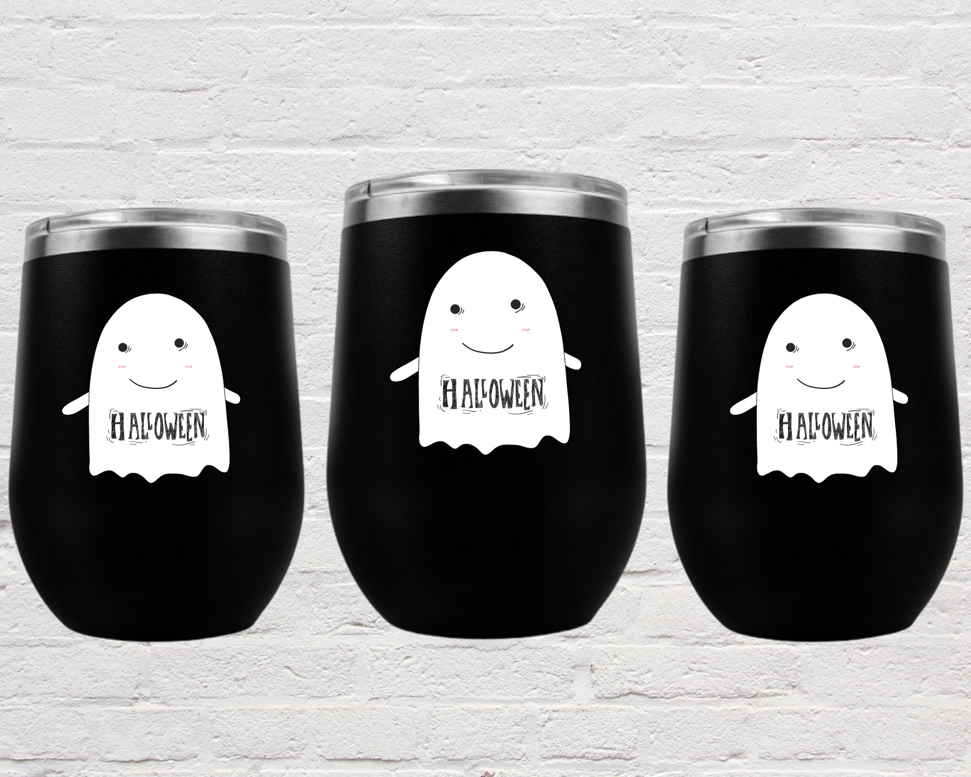 Halloween Ghost Wine Tumbler - Etsy UK