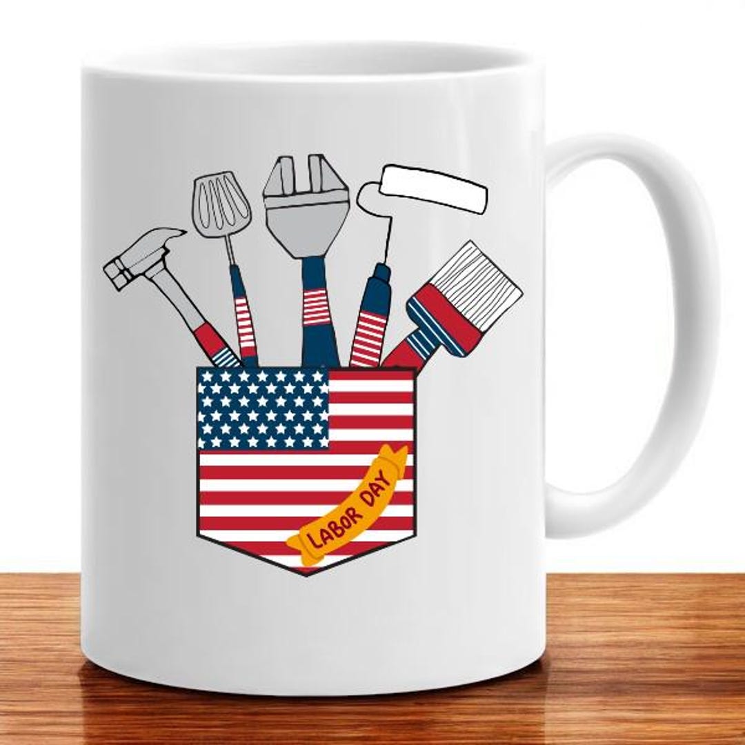 Labor Day Mug / American Coffee Cup - Etsy