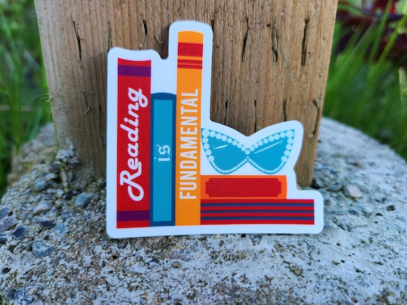 Reading is Fundamental Sticker Vinyl Sticker Drag Race - Etsy