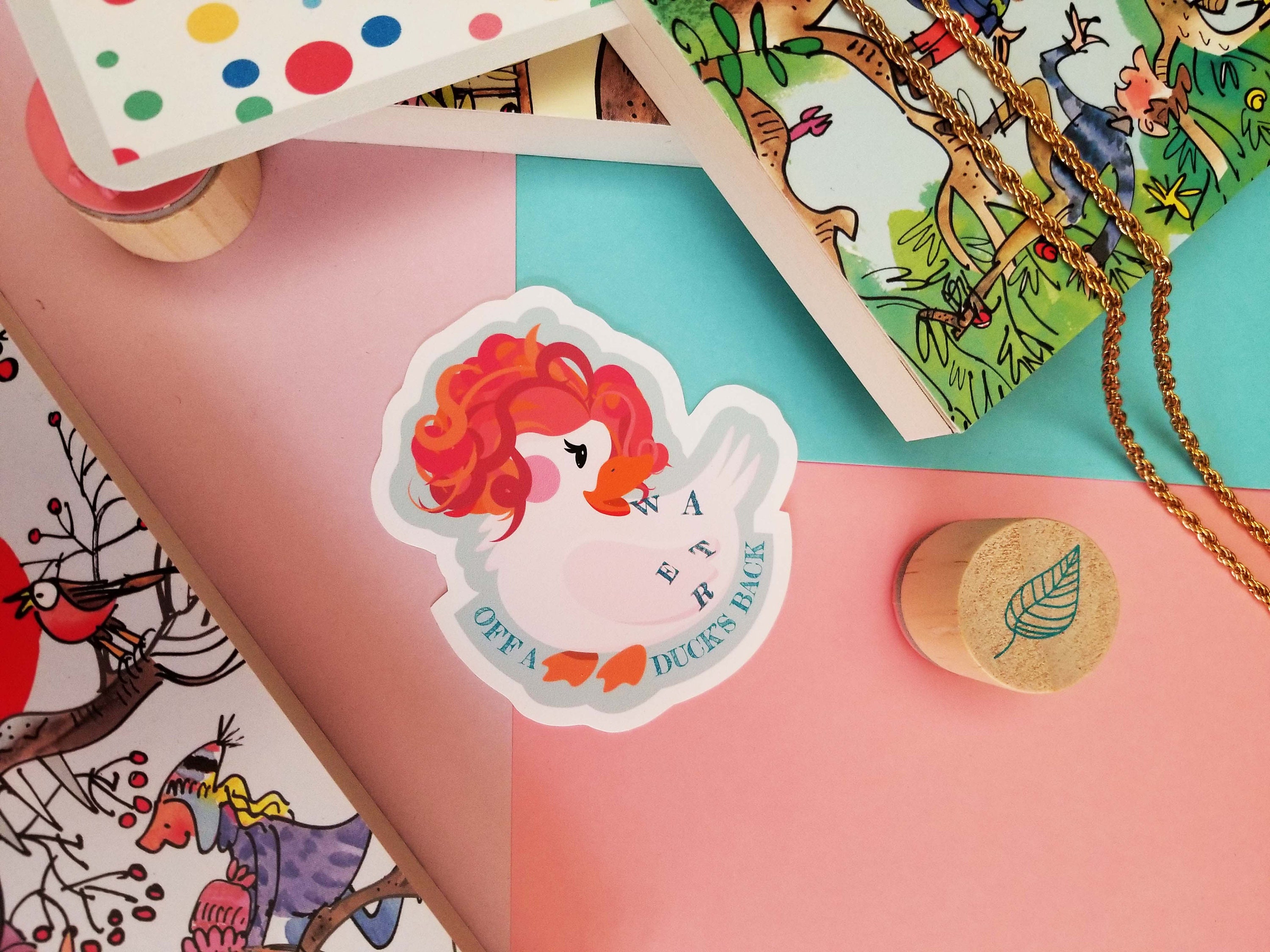 Water off a Duck’s Back | Jinkx Monsoon Quote, Vinyl Sticker, Drag Race ...