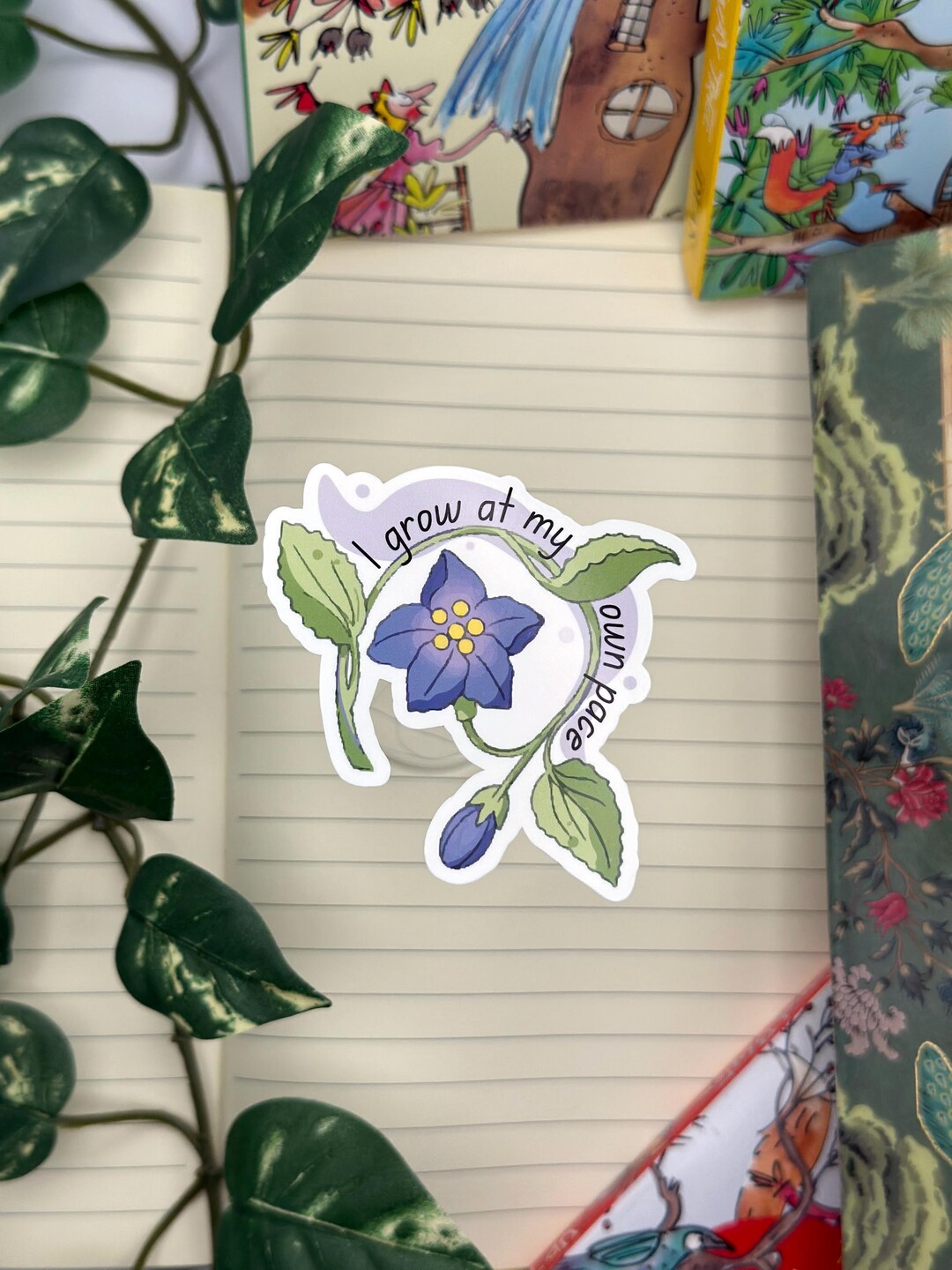 I Grow at My Own Pace Sticker | Slow Growth Affirmation | Healing ...