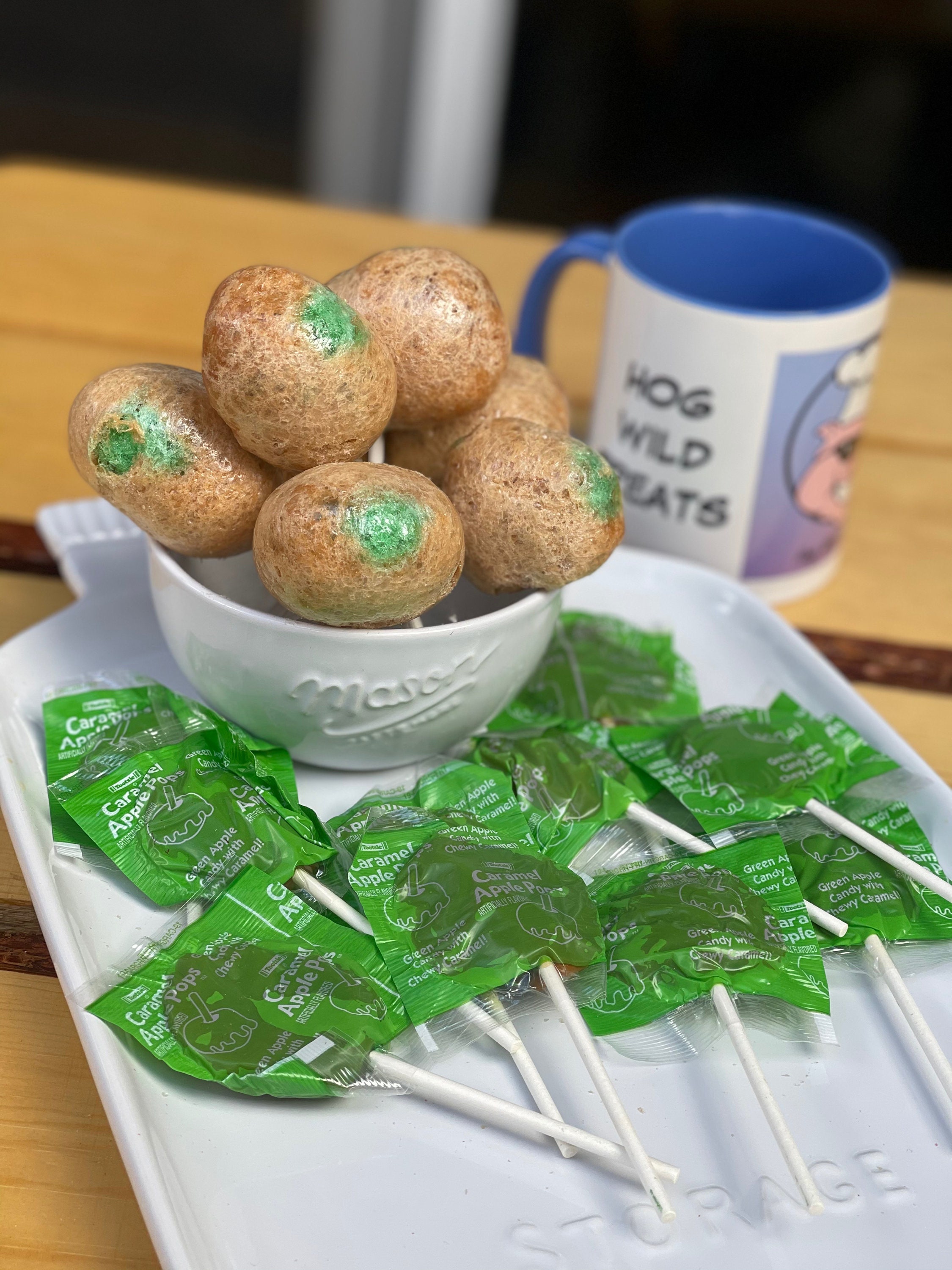 Freeze Dried Caramel Apple Lollipops Bites - Etsy