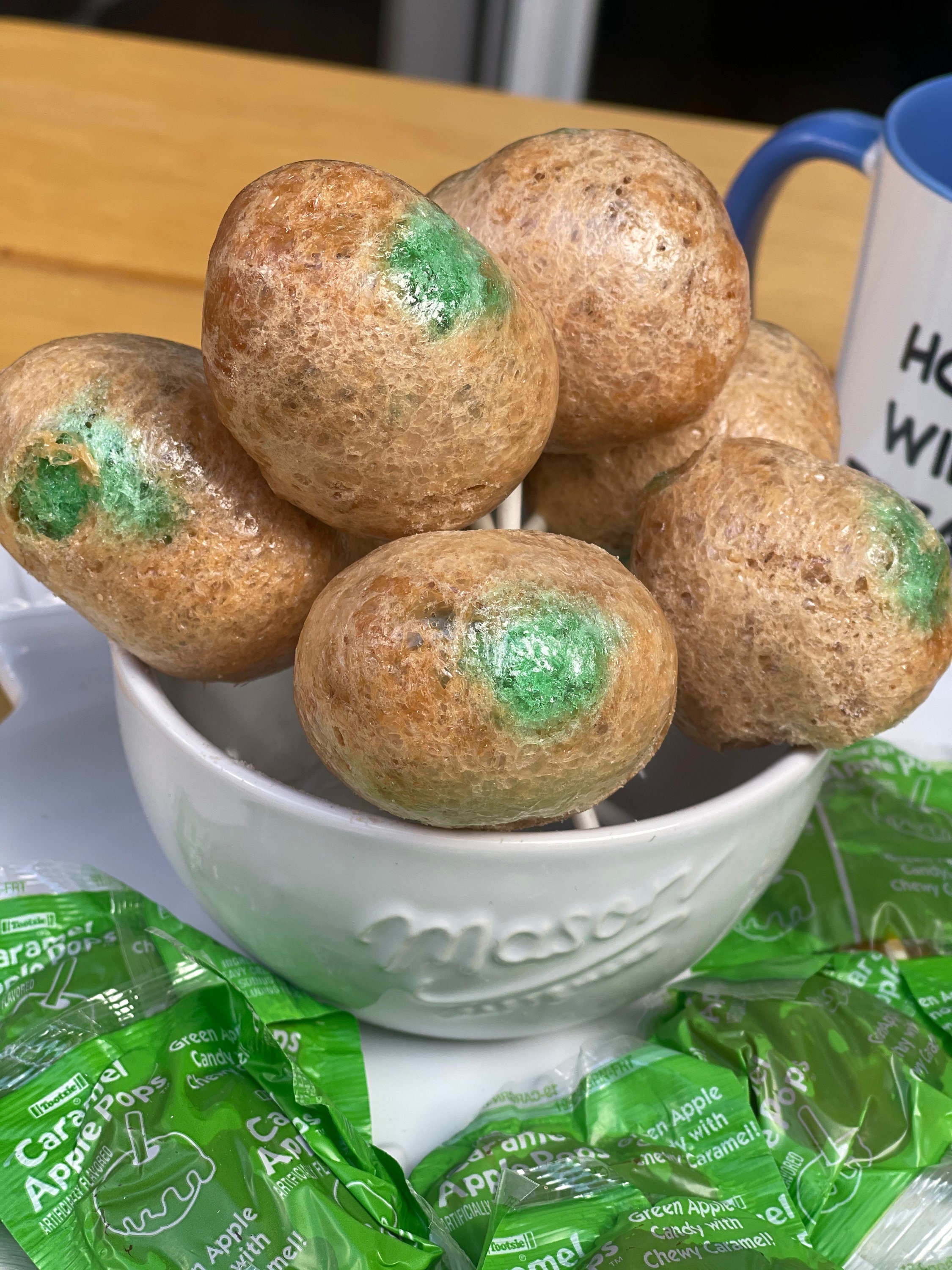 Freeze Dried Caramel Apple Lollipops Bites - Etsy