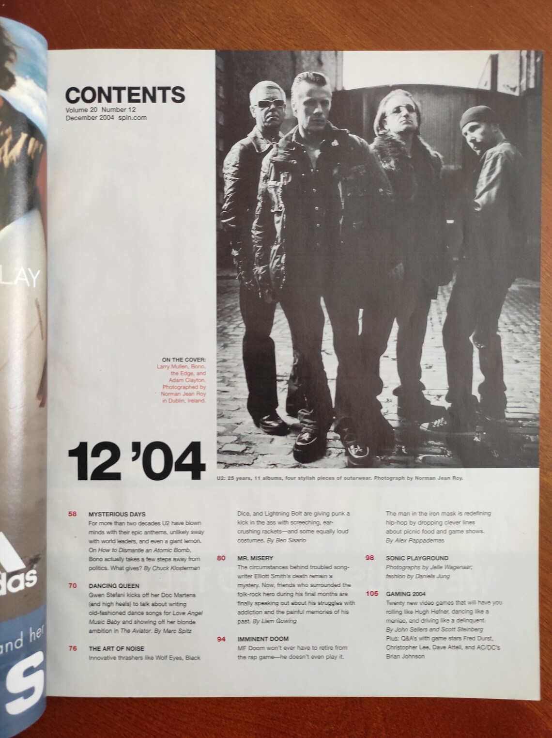 U2 Spin Magazine December 2004 - Etsy