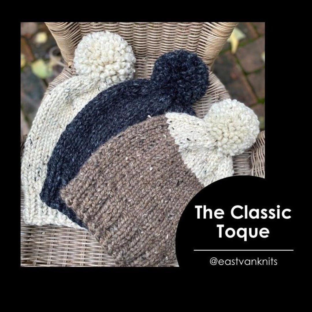 Hand Knit Toque, Custom Colour - the Classic Toque - Etsy